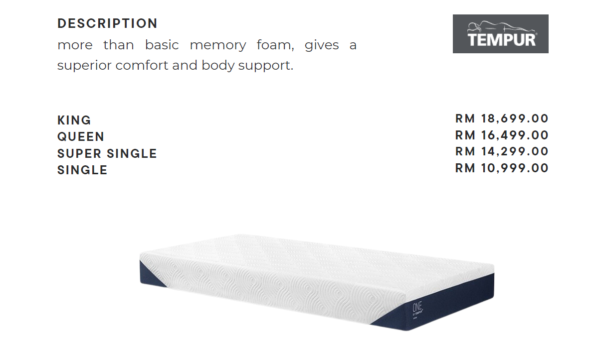 One By Tempur Medium 20 – Ibenz Furniture